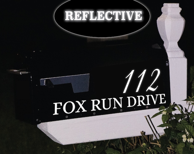Reflective Mailbox Numbers, Reflective Mailbox Decals, Mailbox Decals ...