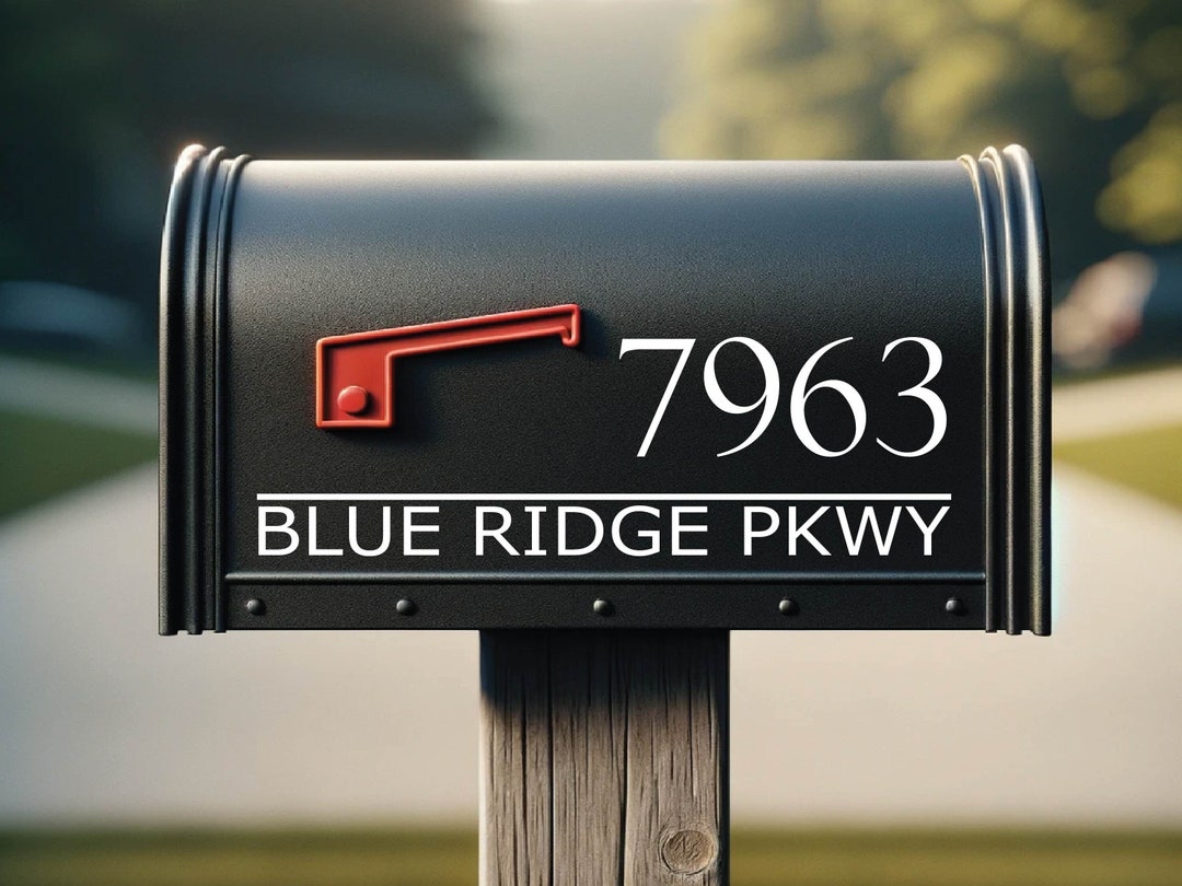 Custom Mailbox Lettering & Numbers Decal - Personalized Weather ...
