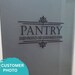 Pantry Wall Decal Elegant Pantry Decal for Glass Door & Walls, Custom ...