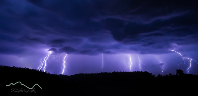 The Perfect Storm panoramaStorm Photograph Lightning | Etsy