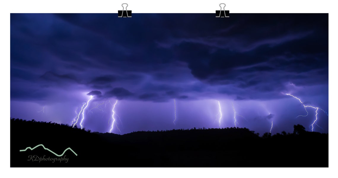 The Perfect Storm panoramaStorm Photograph Lightning | Etsy