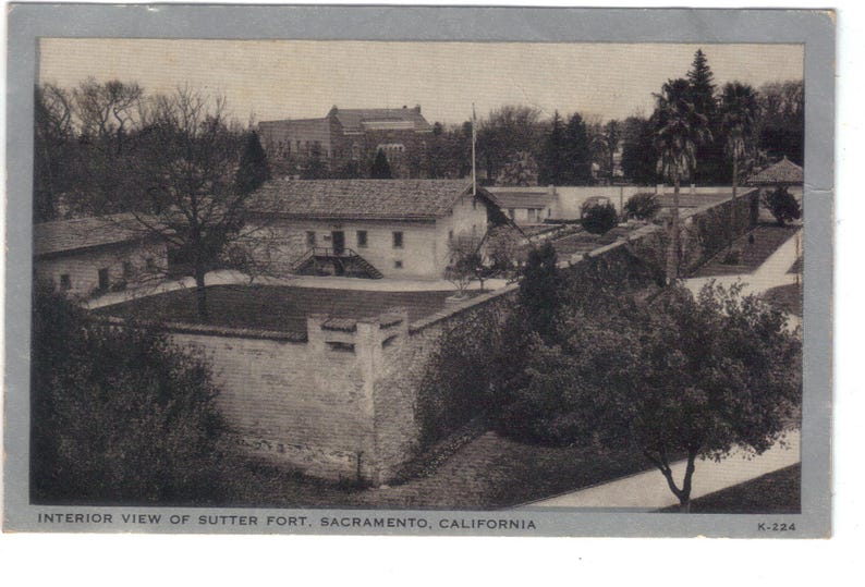 Sutter’s Fort State Historic Park, Sacramento, California, USA, Vintage ...
