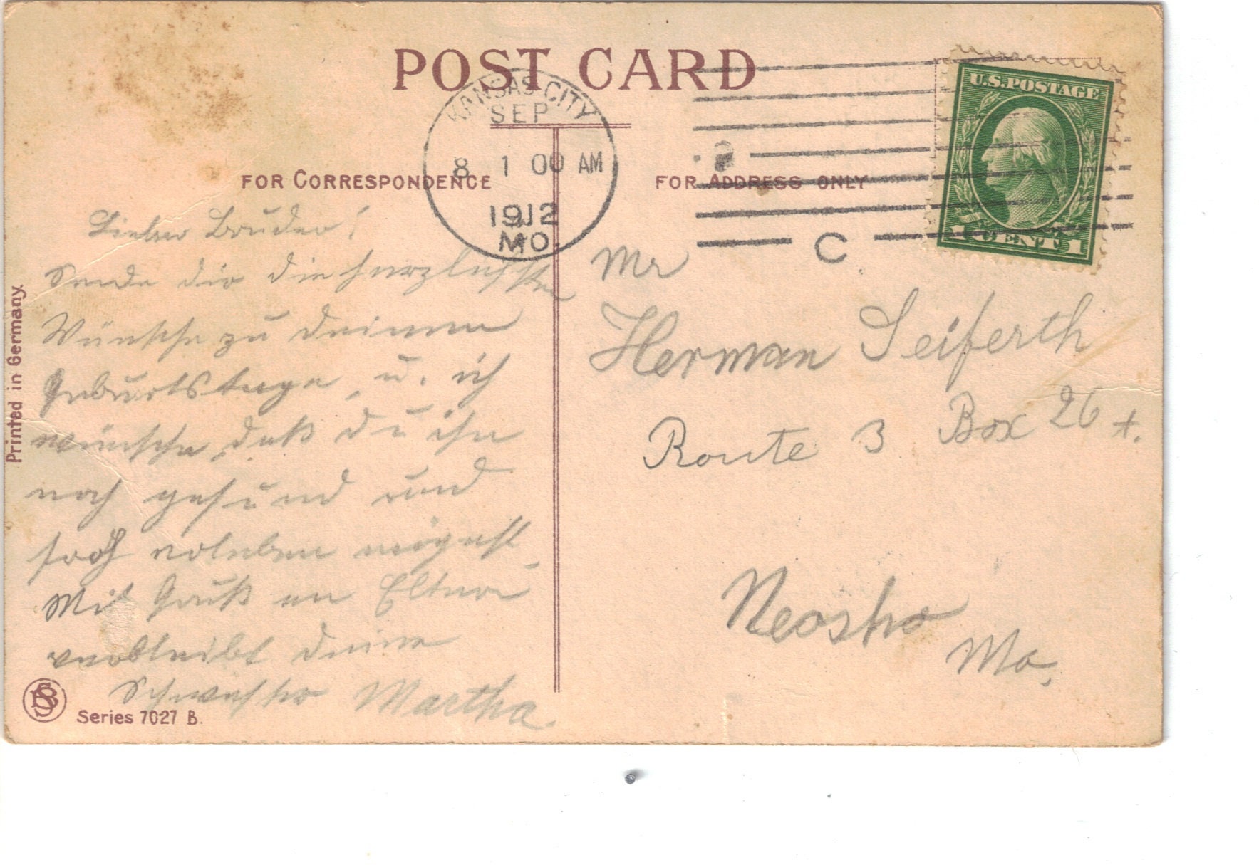 Antique Postcard: A Happy Birthday, Celluloid With Violets. Samson ...