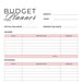 Monthly Budget, Digital Planner, Digital Download, PDF File, Save ...