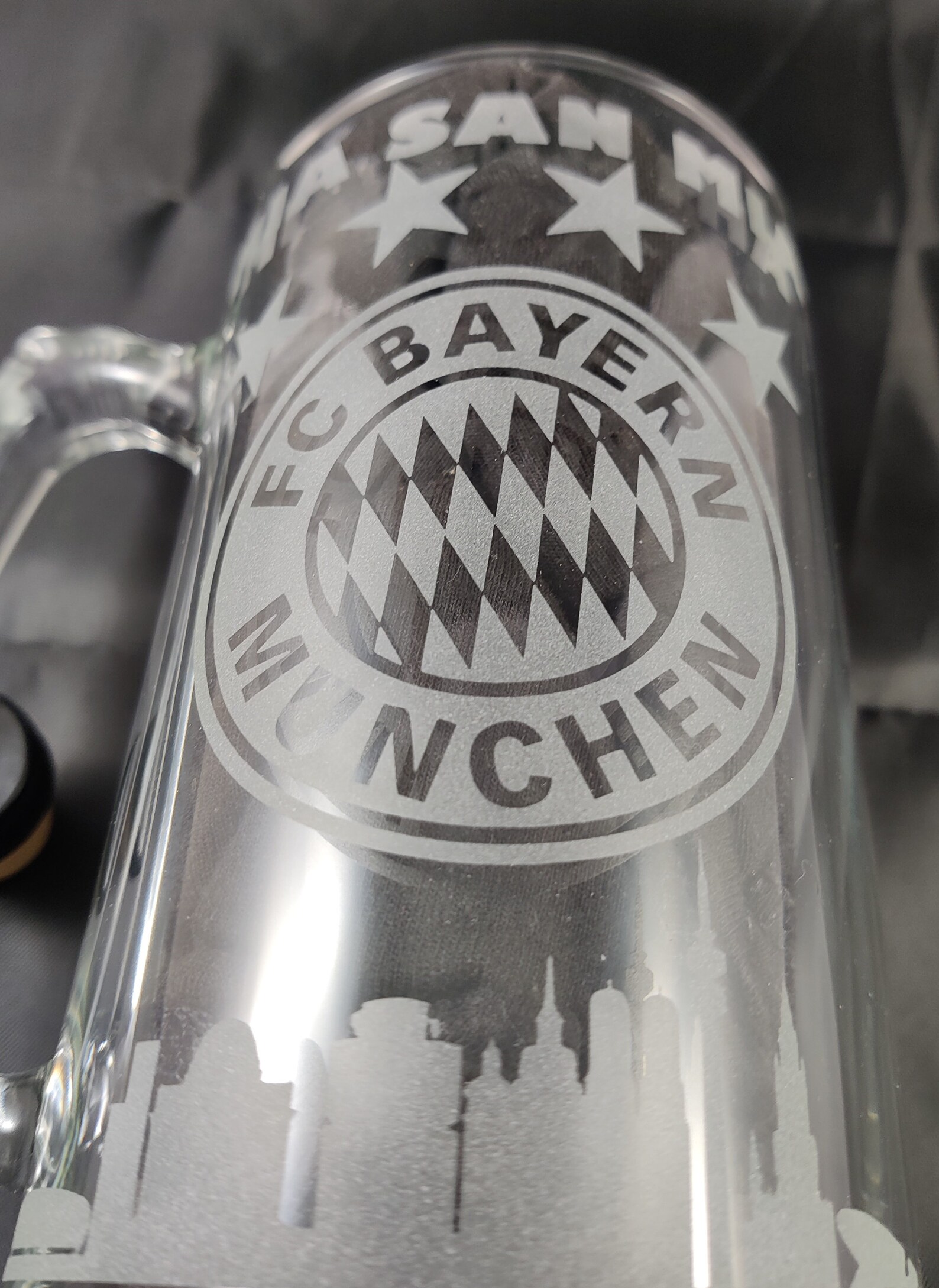 FC Bayern Munich Hand Etched Beer Mug 25 Oz. - Etsy