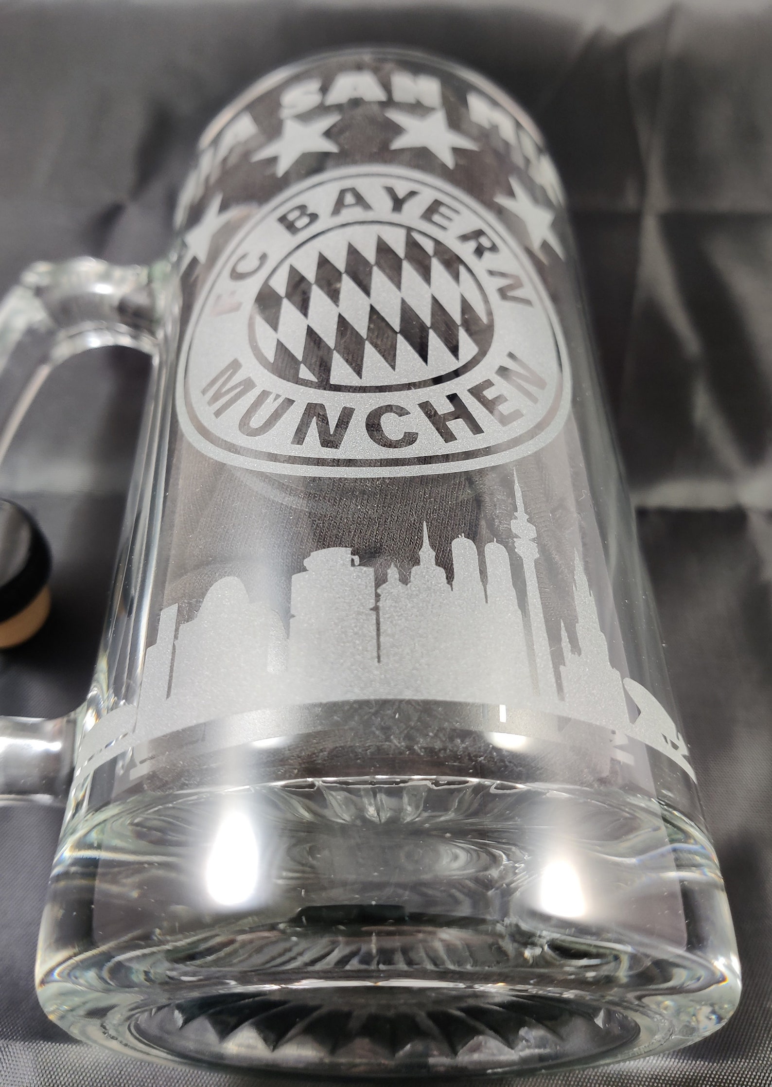 FC Bayern Munich Hand Etched Beer Mug 25 Oz. - Etsy