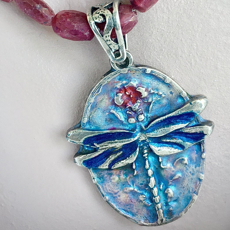Enamel Dragonfly - Etsy