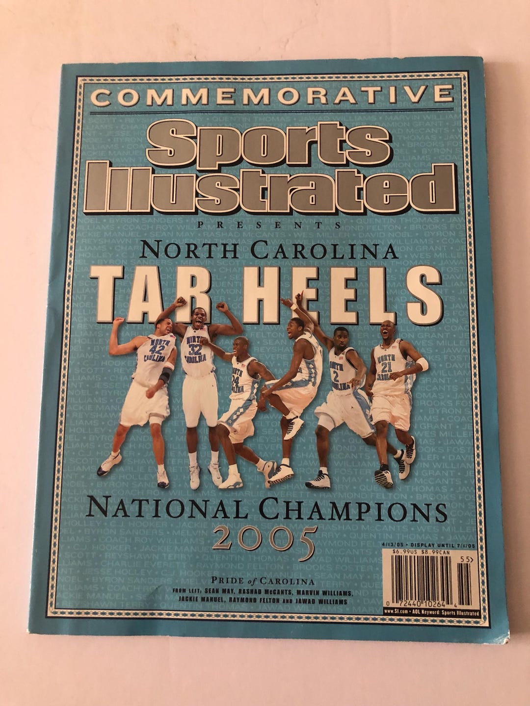 2005 Commemorative Sports Illustrated North Carolina Tarheels National ...