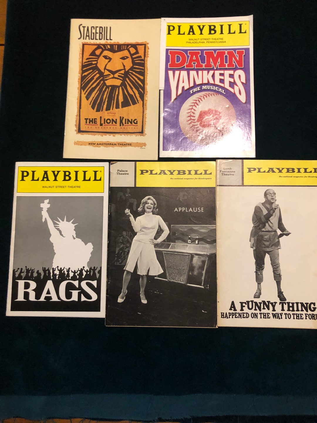 Lot of 5 Vintage Playbills - Etsy