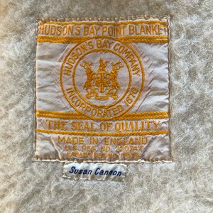 Vintage Hudson Bay Four Point Wool Blanket - Etsy