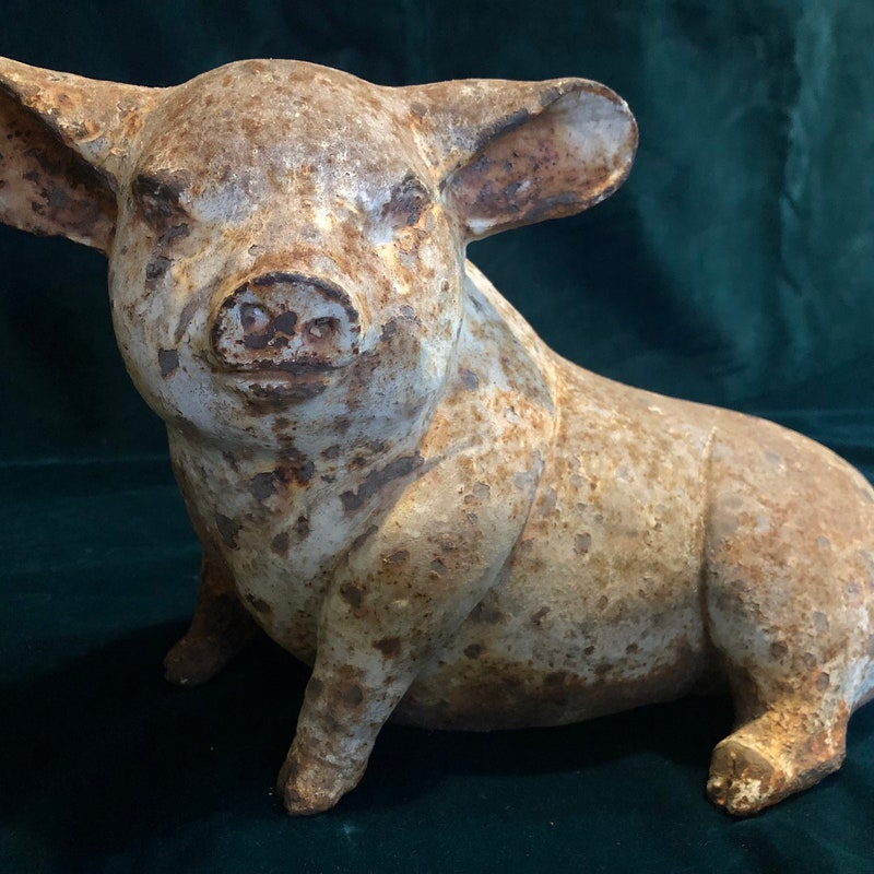 Cast Iron Pig - Etsy