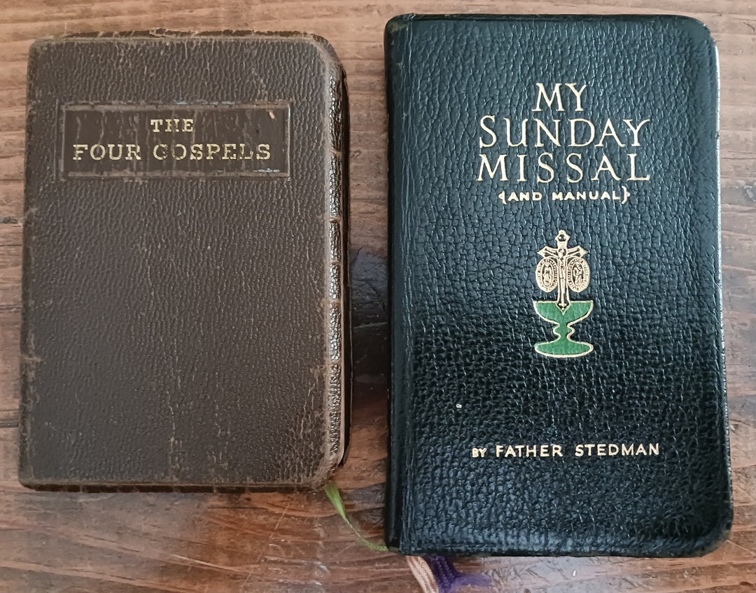 Set of Two Vintage Religious Books: My Sunday Missal by Father Stedman ...