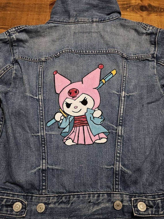 Handpainted Kuromi Ninja Wearable Fan Art on a Vintag… - Gem