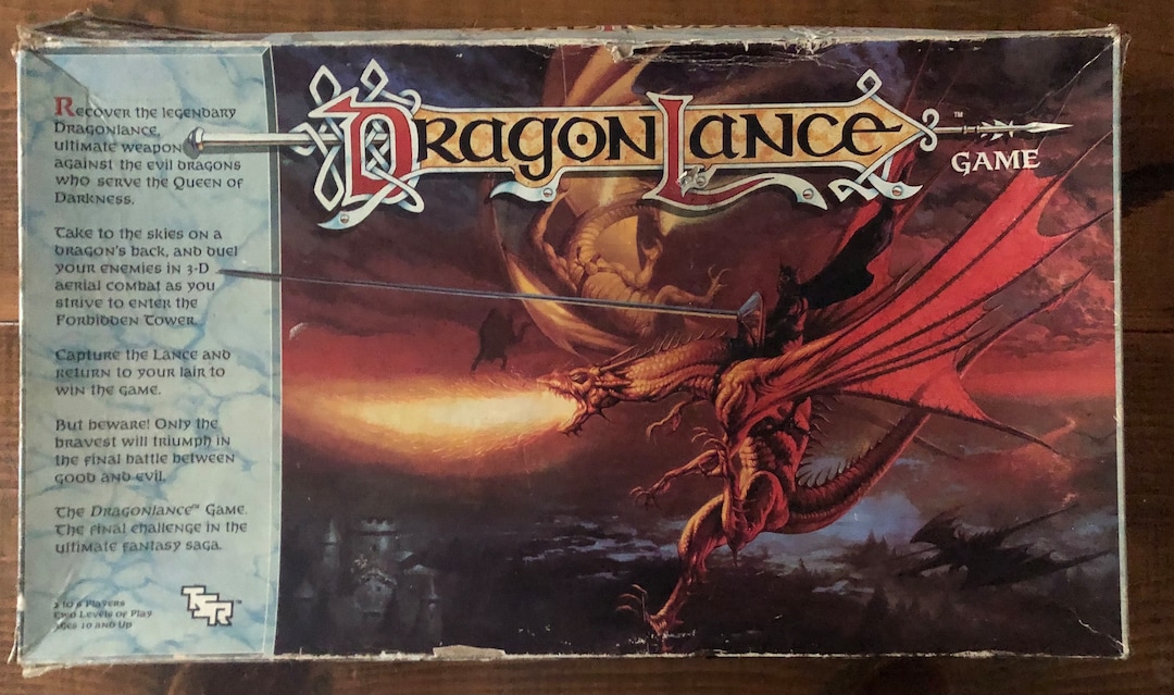 1988 Dragon Lance Dungeon and Dragons Board Game - Etsy