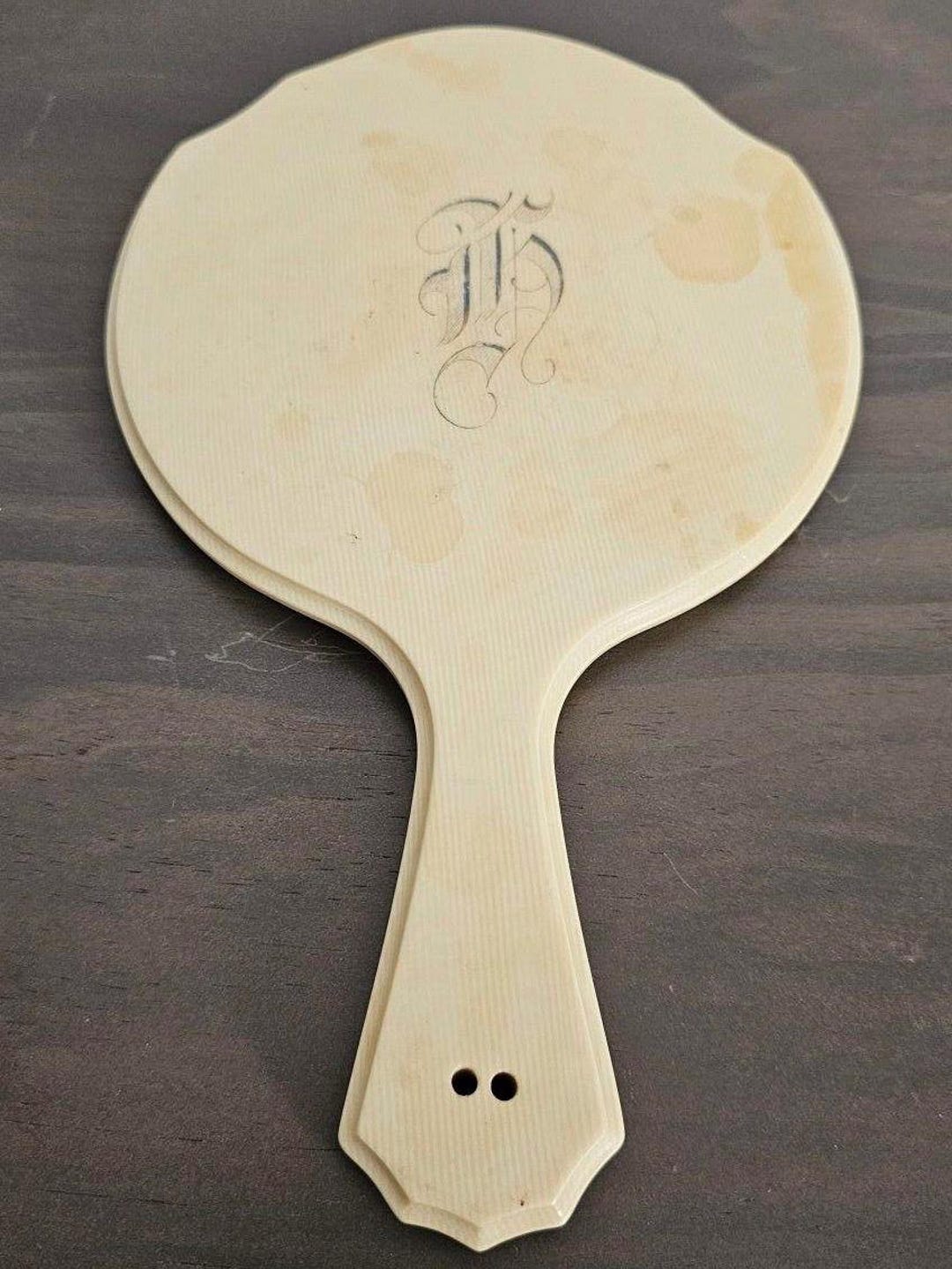 Art Deco Ivory Py-ra-lin Dubarry Hand Held Beveled Mirror - Etsy