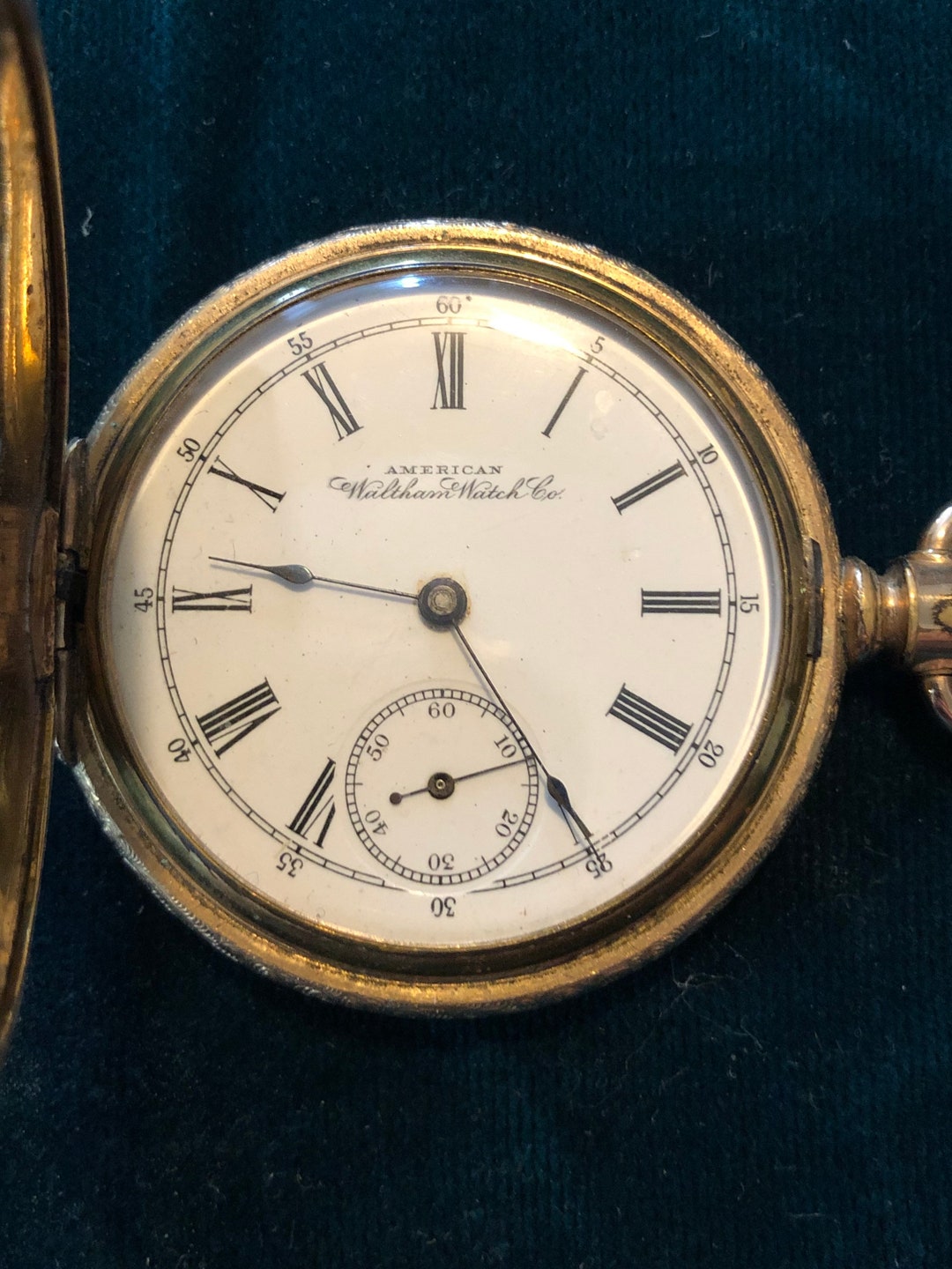 American Waltham Watch Co. 1888 Pocket Watch With Chain and Box - Etsy