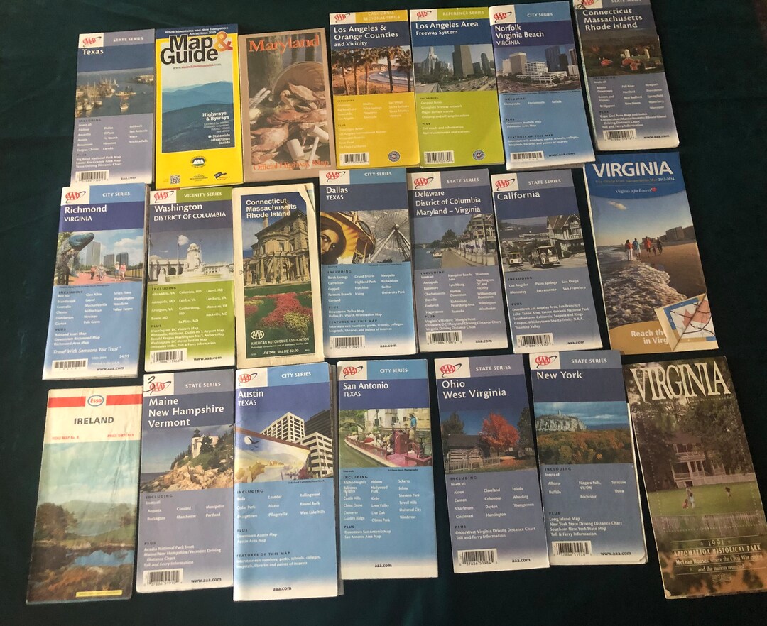 Lot of USA Maps Early 2000’s - Etsy