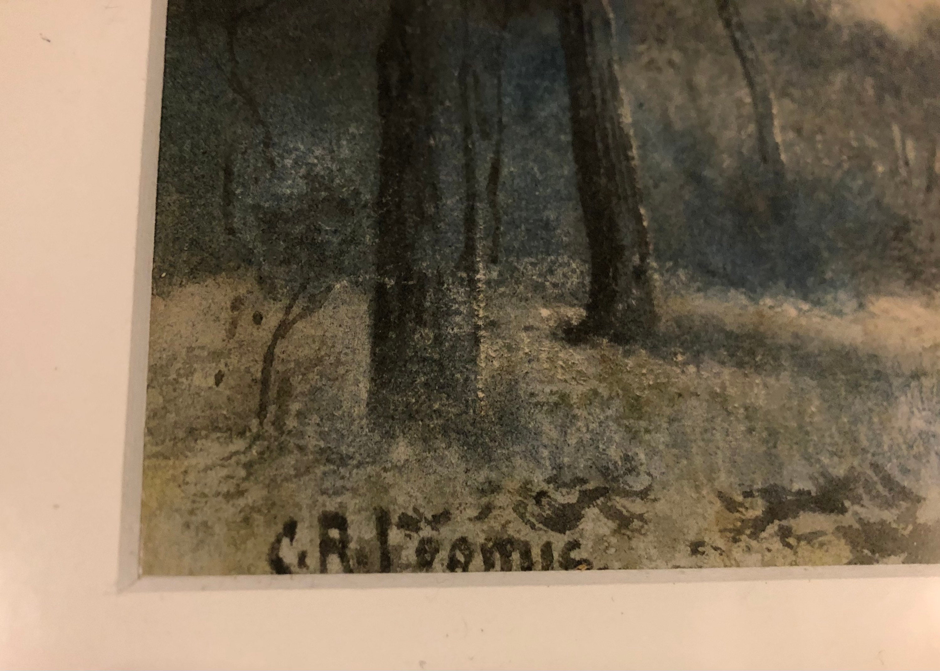 Charles Russell Loomis Watercolor - Etsy