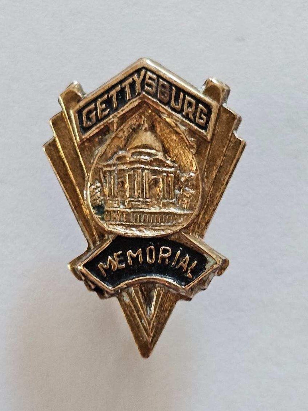 Post War Gettysburg Memorial Pinback - Etsy