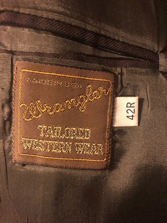 1970’s Mens Wrangler Tailored Western Wear Sports Co… - Gem