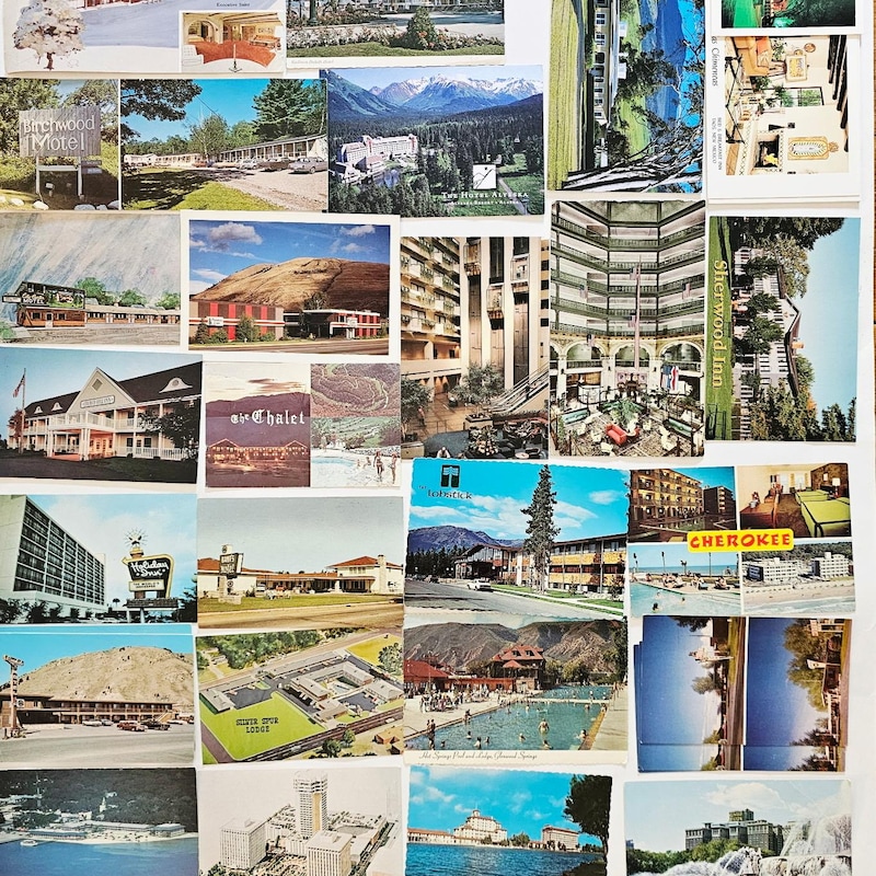 Motel Postcards - Etsy