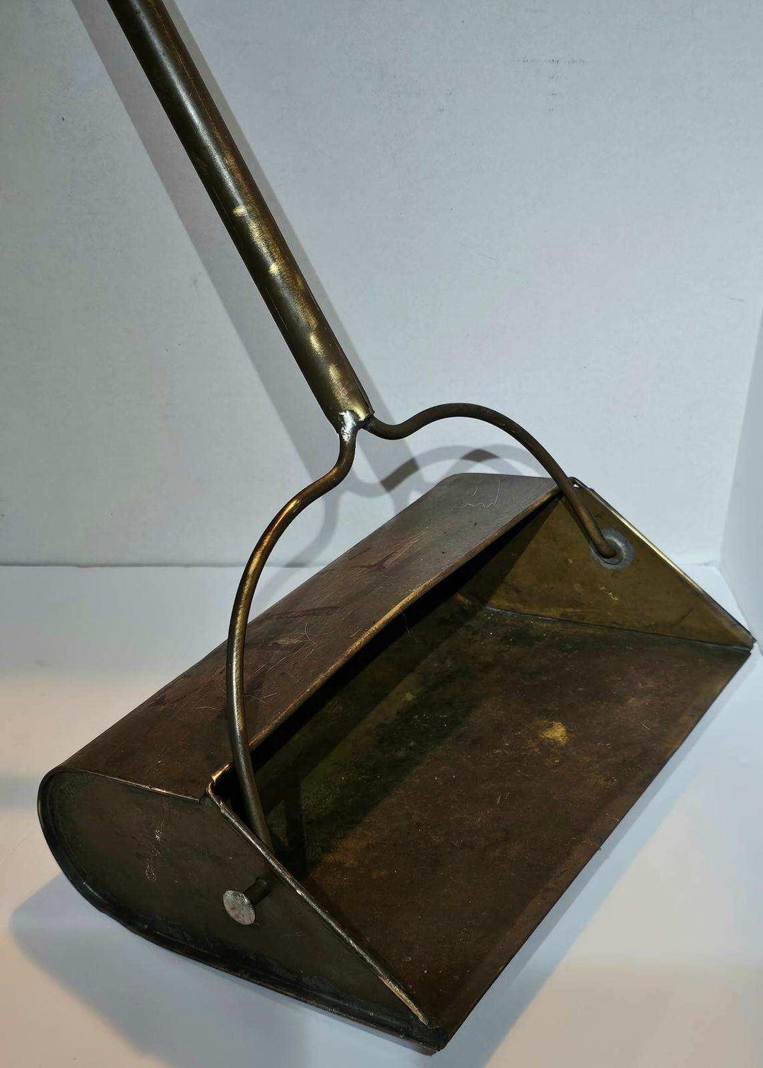 Antique Long Handle Copper Dust Pan - Etsy