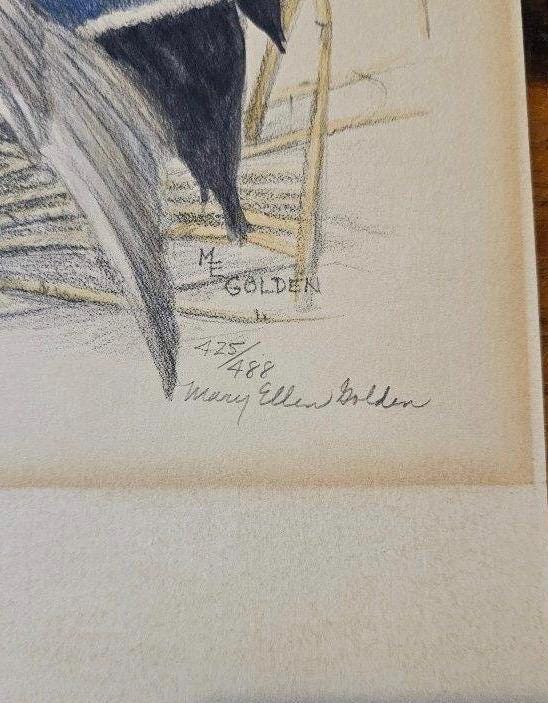 Labrador Dog With Duck, Art Print by Mary Ellen Golden, 425/488 - Etsy