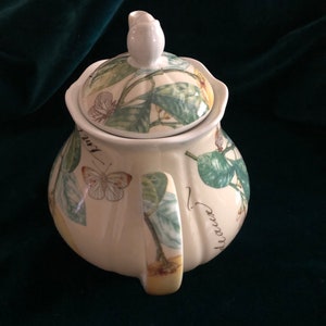 Kent Pottery Lemon and Butterfly Teapot - Etsy