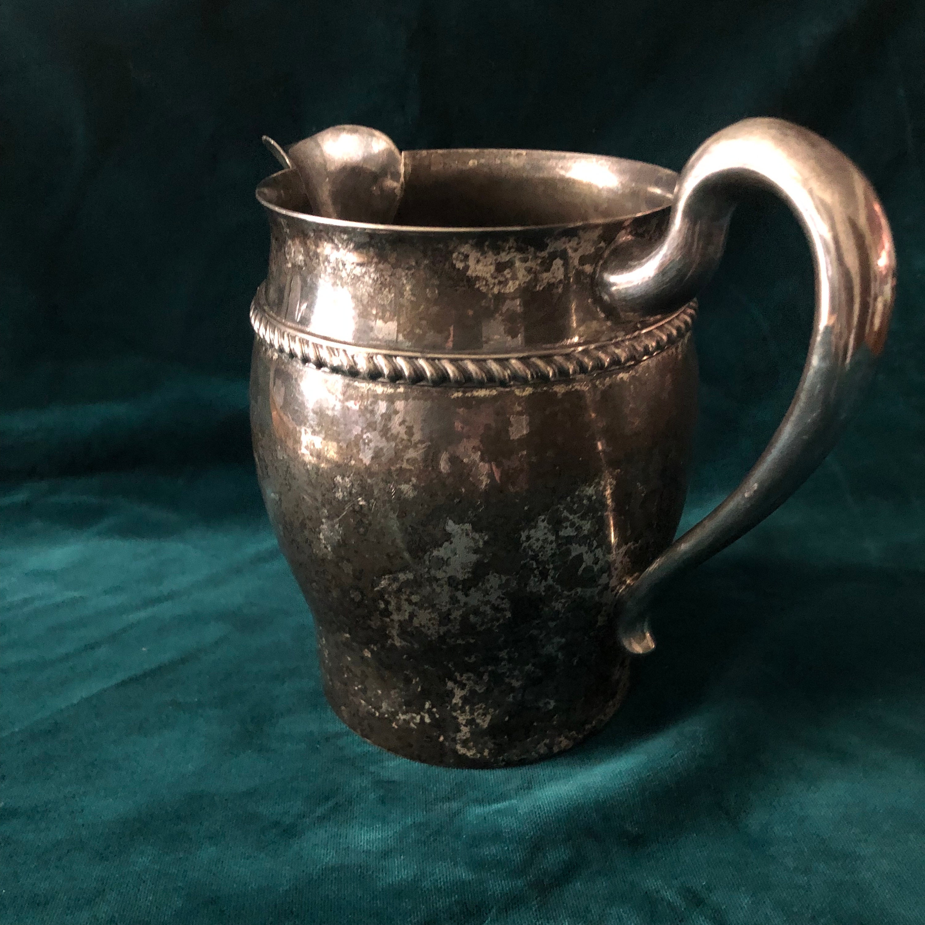Vintage Silver on Copper Water Pitcher, Made by Modern Silver - Etsy