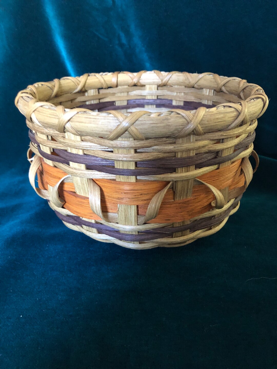 Vintage Handcrafted Split Oak Basket - Etsy