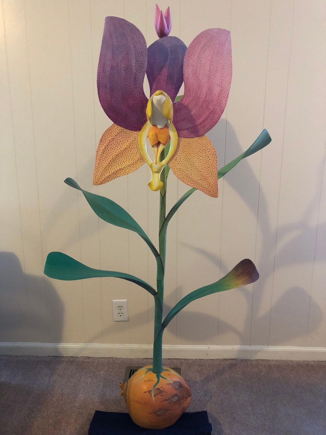 Yoni Art, Large Wooden Orchid Sculpture,artist Unknown - Etsy