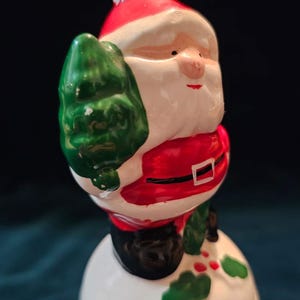 MCM Santa Claus With Christmas Tree Bell - Etsy