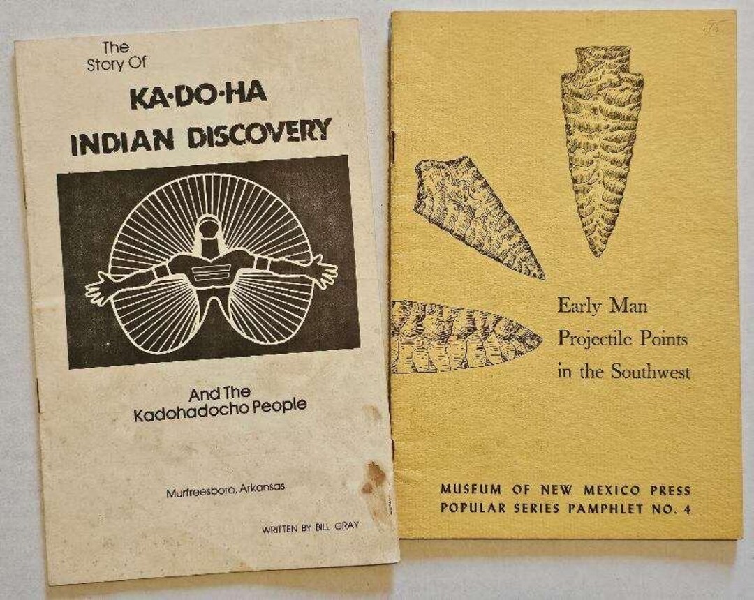 Lot of 2 Native American Pamphlets, Projectile Points in the Southwest ...