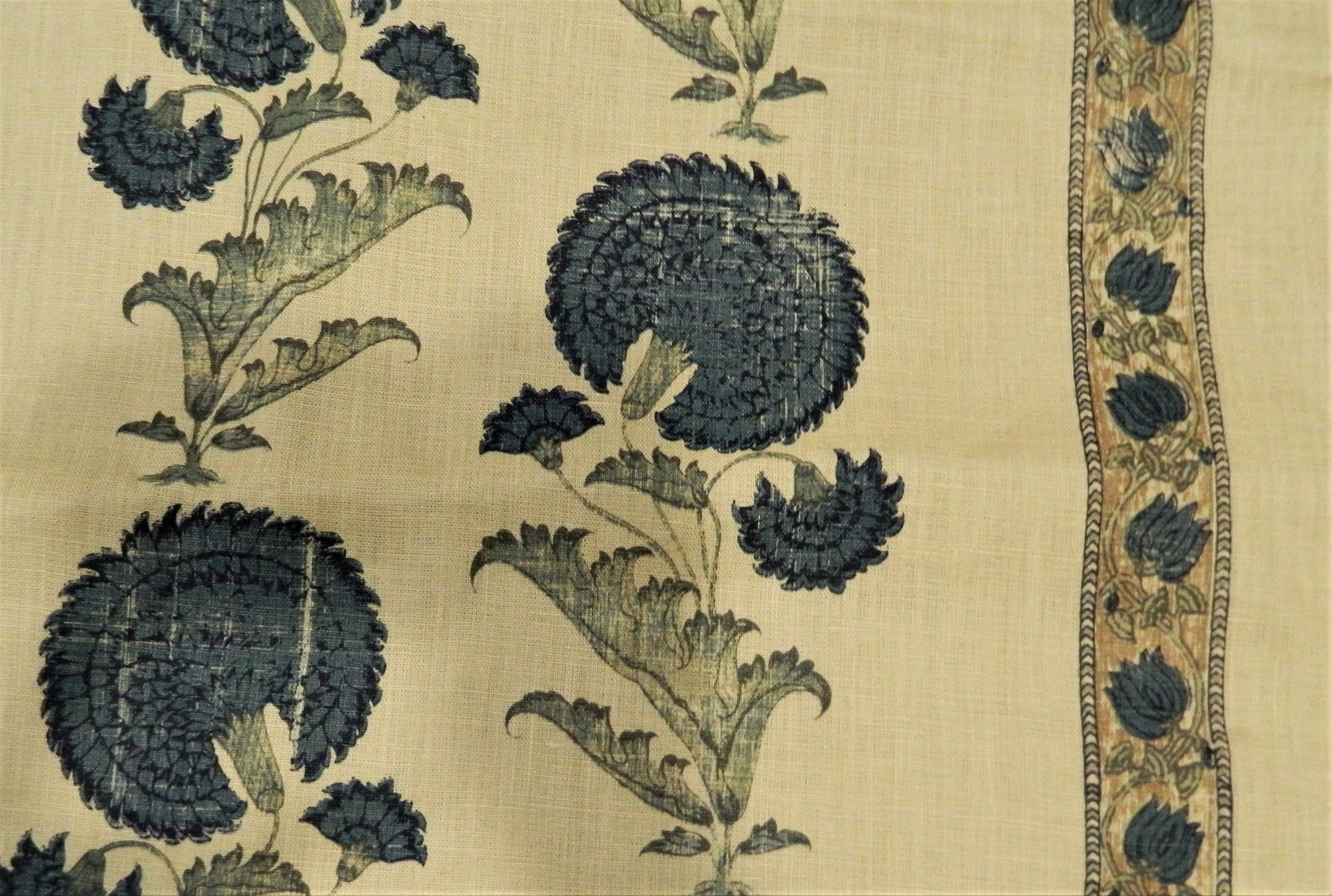 Jasper/michael Smith indian Flower Blue-decorative - Etsy