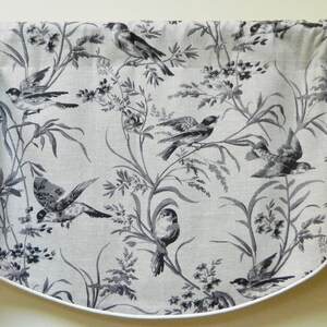 Fabricut Aviary Toile COAL Window Valance Lined and Corded Rod - Etsy