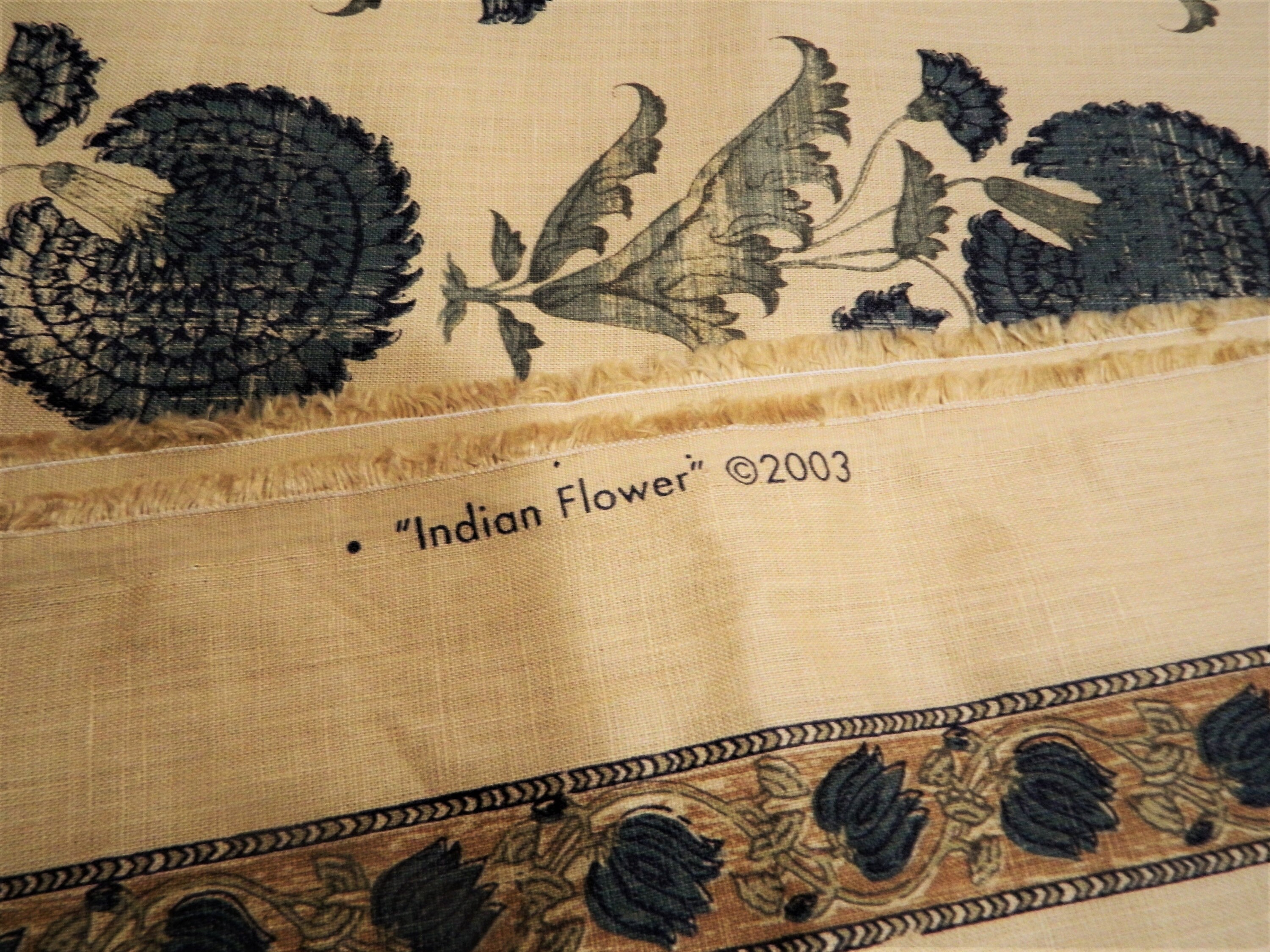 Jasper/michael Smith indian Flower Blue-decorative - Etsy