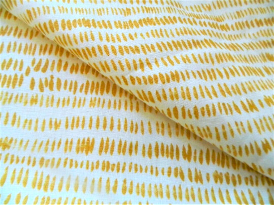 Dashes Yellow & Ochre Pillow Cover Euro Sham Lumbar Pillow Cover 100% ...