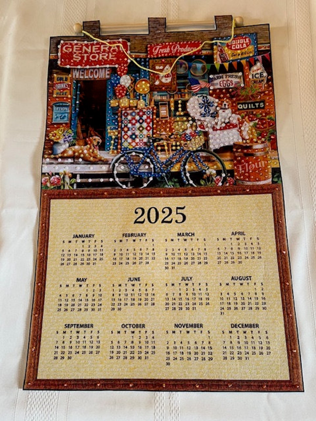 Jeweled 2025 Felt Calendar Design Works General Store #4775 - Etsy