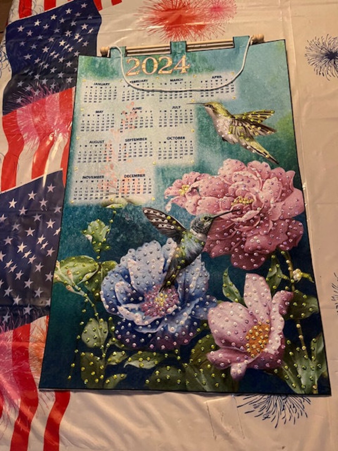 Jeweled 2024 Felt Calendar Design Works Peonies 4703 - Etsy