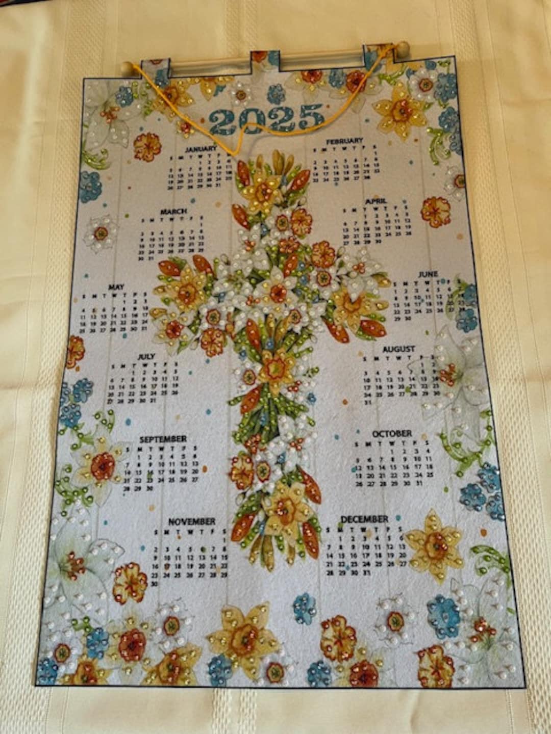 Jeweled 2025 Felt Calendar Design Works Daffodil #4744 - Etsy