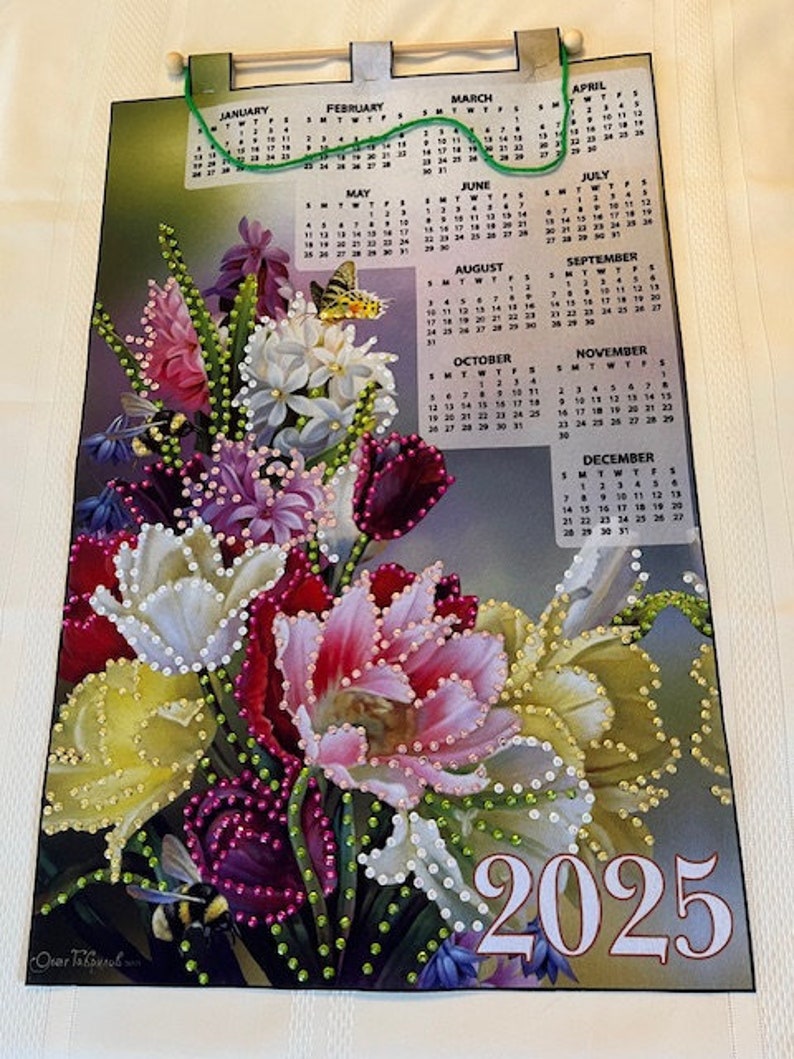 Jeweled 2025 Felt Calendar Design Works Bouquet 4732 - Etsy