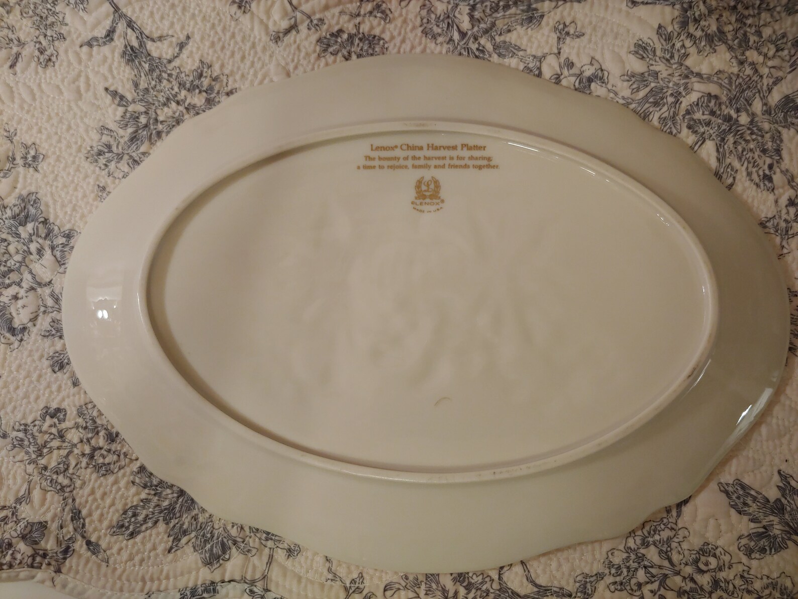Lenox China Gold Rim Harvest Platter - Etsy
