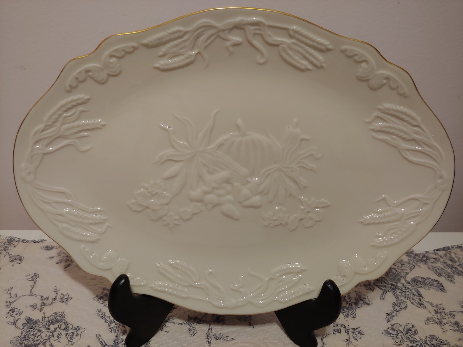 Lenox China Gold Rim Harvest Platter - Etsy