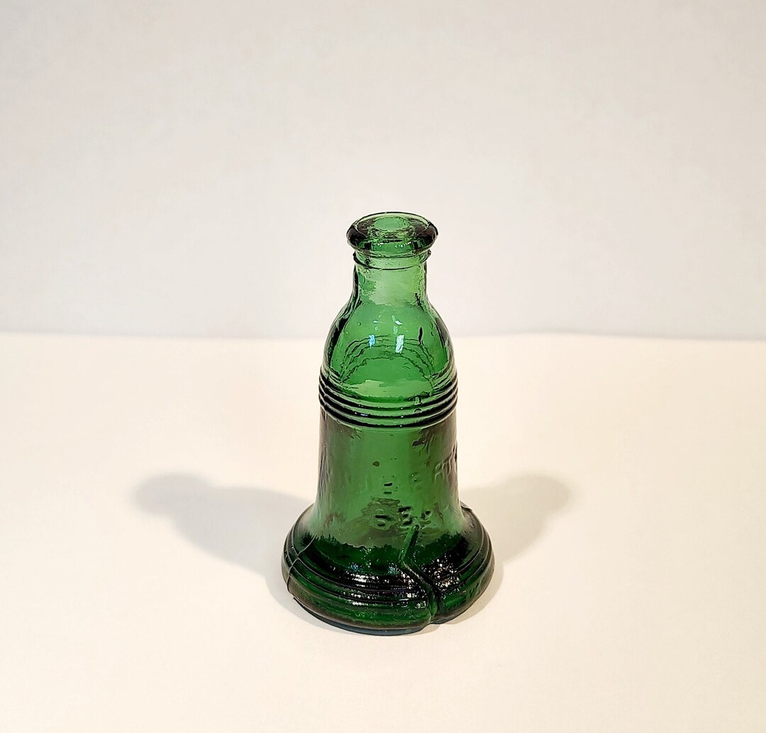 Wheaton Liberty Bell Miniature Bitters Bottle Avocado Green Vintage - Etsy