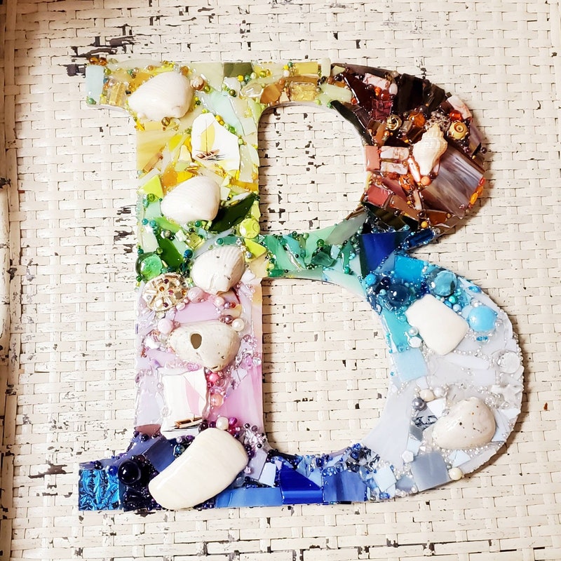 Mosaic Letter - Etsy