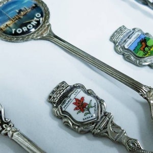Vintage Canada Souvenir Spoons Lot of 14 Demitasse - Etsy