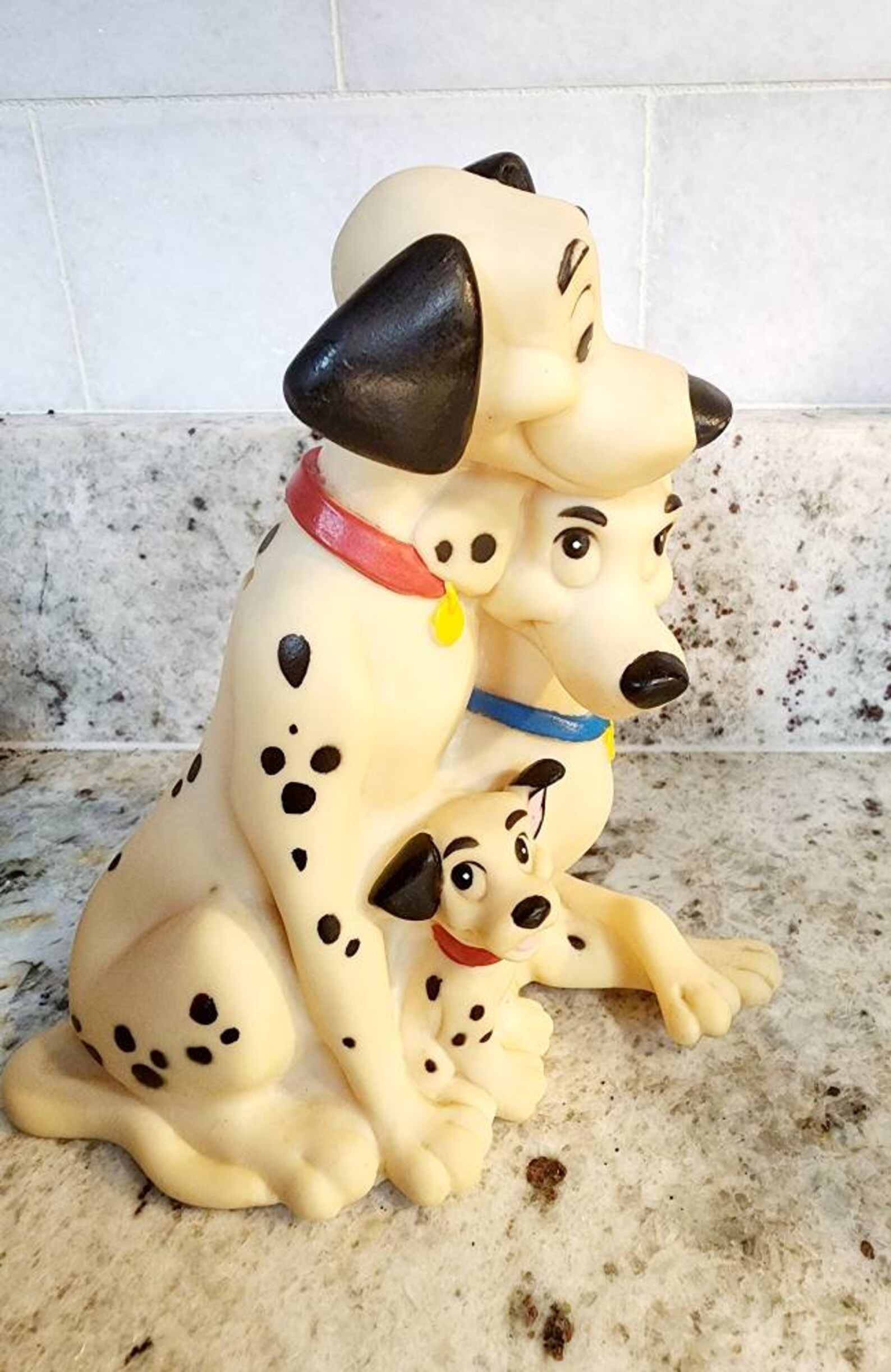 101 Dalmations Coin Bank Pongo Perdita and Puppy Soft Rubber - Etsy
