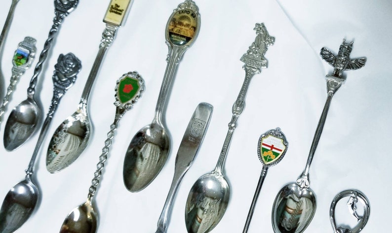 Vintage Canada Souvenir Spoons Lot of 14 Demitasse - Etsy