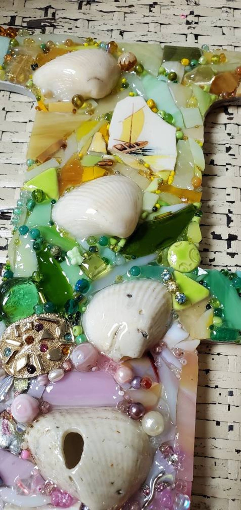 Letter b Mosaic Initial Collage Art Piece/wall Art | Etsy