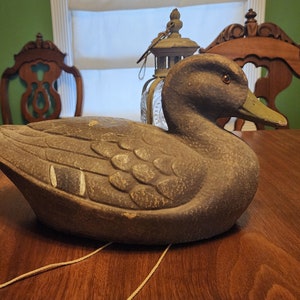 Vintage Mallard Hen Duck Decoy Paper Mache' JC Higgins Sears and ...
